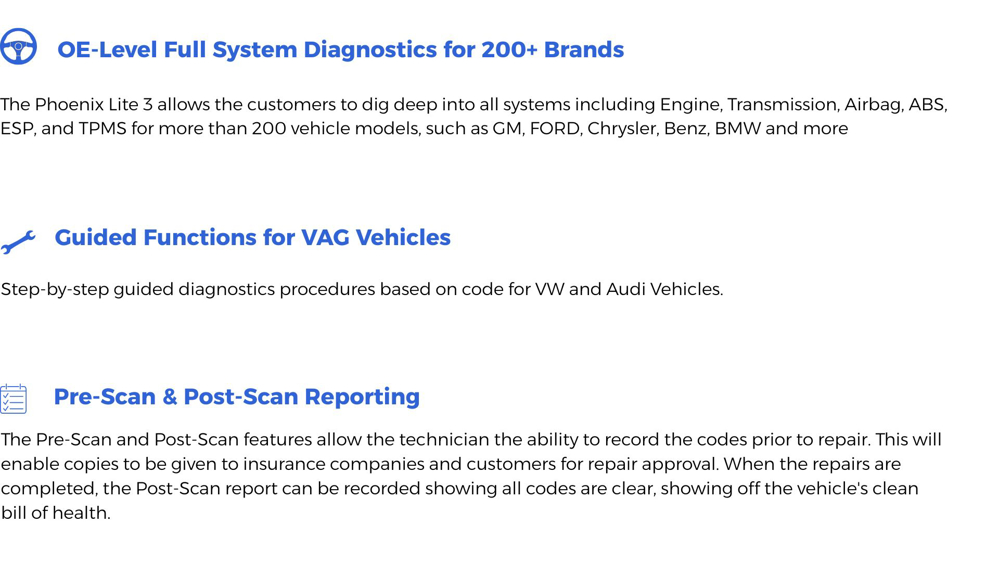 Topdon Phoenix Lite 3 - Diagnostic Scanner for Vehicles